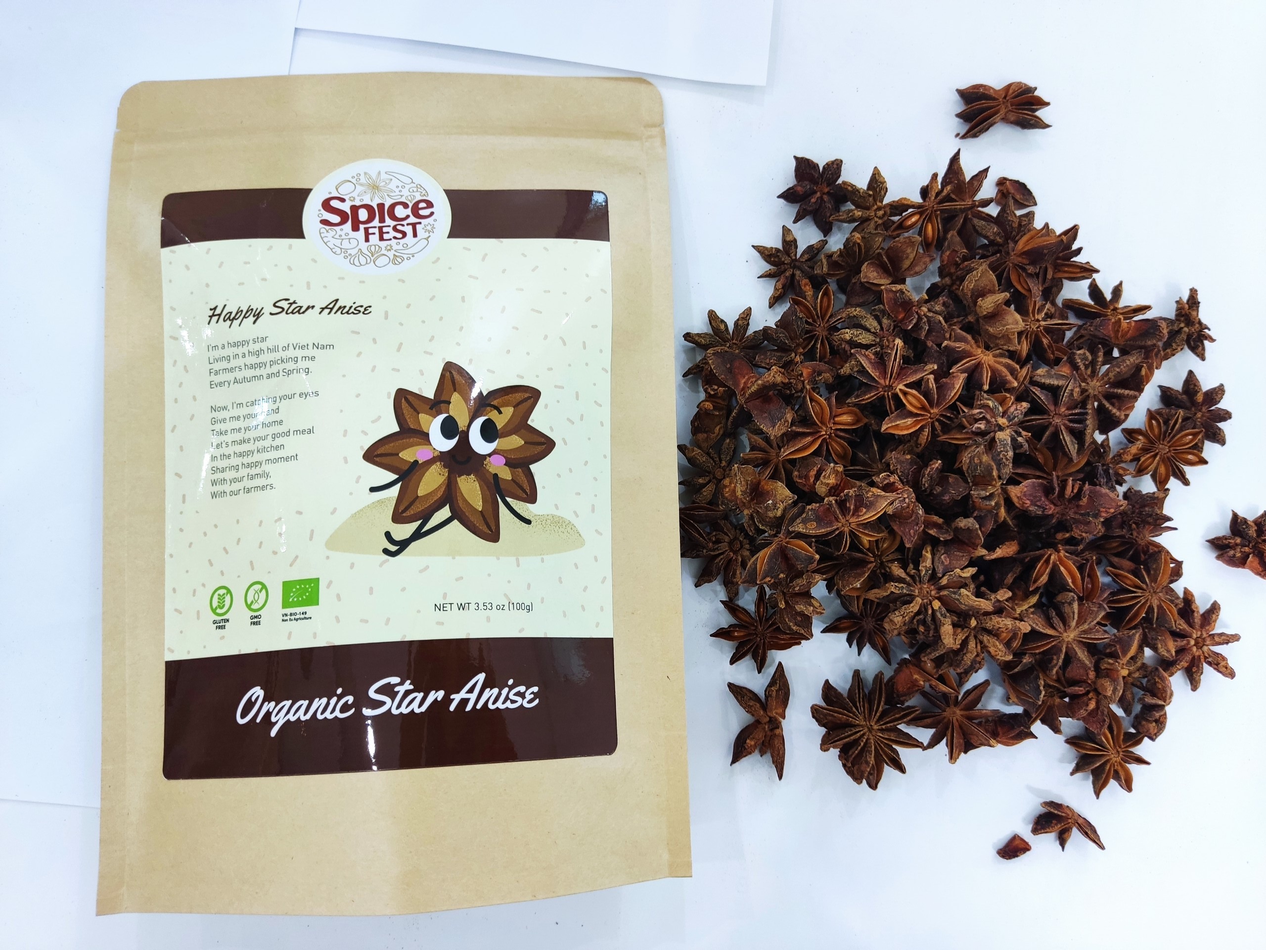 Star Anise Whole For Craft Star Anise-whole In Resealable Pouch ...