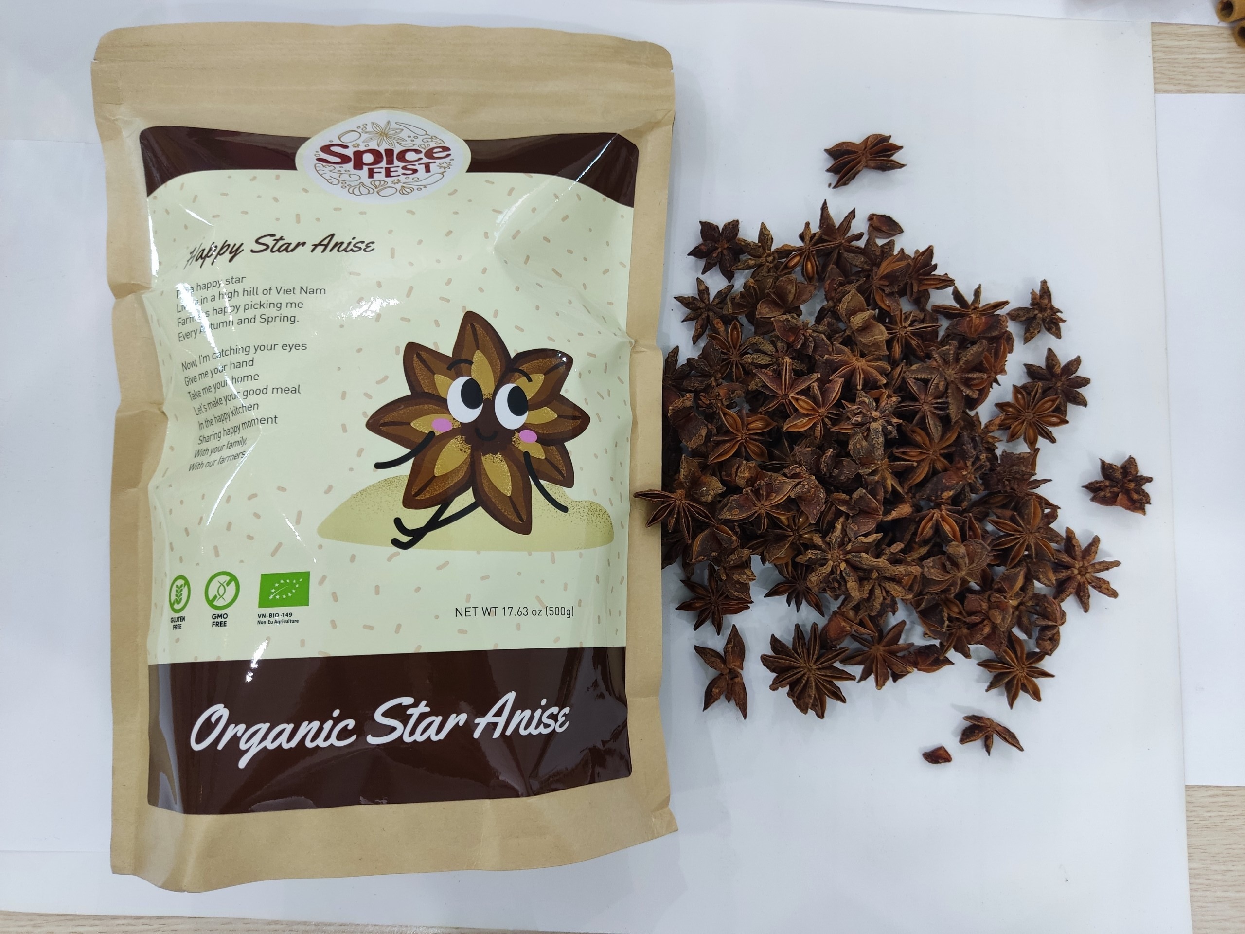 Star Anise - Organic Bag 500g - Miss Linh